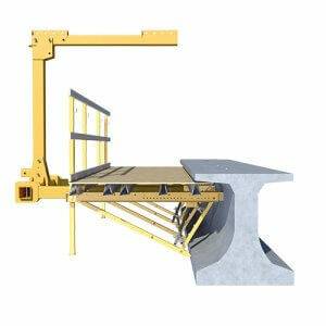 Heavy Duty Bridge Overhang Bracket Side View | EFCO Forms