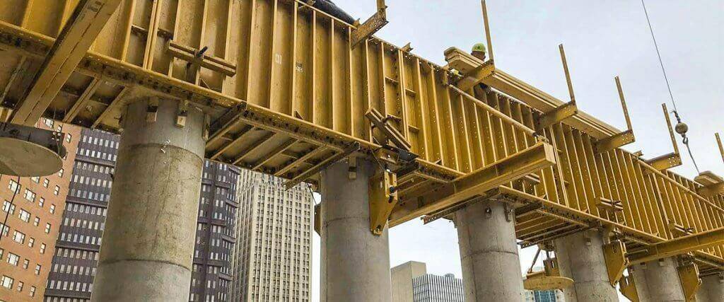 Standard Ø36″ (Ø900 mm) Round Column forms for the stems | EFCO Forms