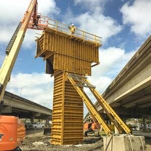Bridge Column – architectural reveals on column formwork faces | EFCO Forms