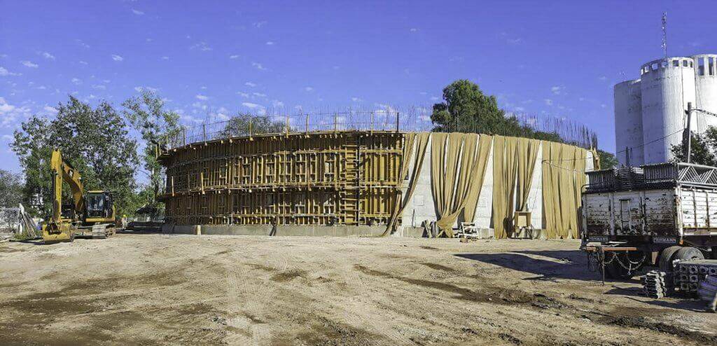 Circular Formwork for Concrete Cistern Tank Walls | EFCO Forms