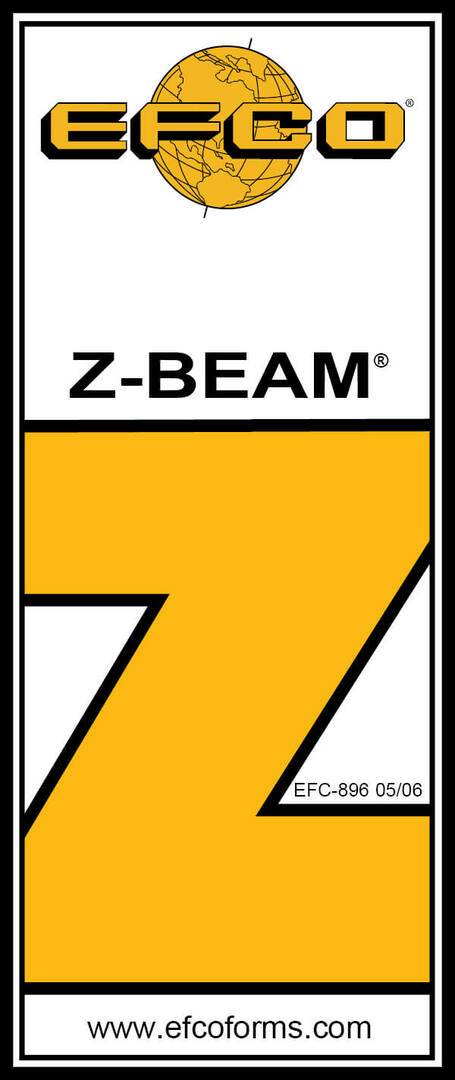 EFC-896 Z-BEAM Actual Size | EFCO Forms