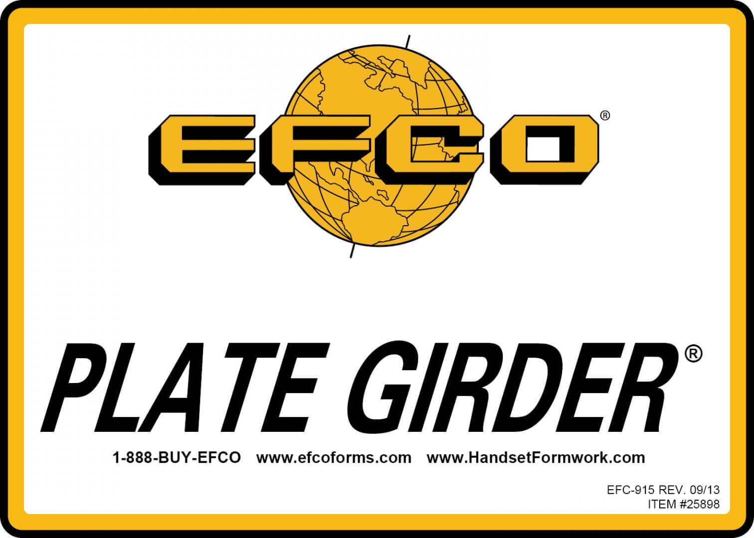 EFC-915 EFCO Decal PG (actual size) | EFCO Forms