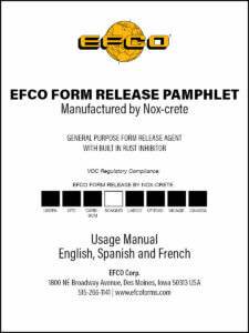 EFCO-Form-Release-Pamphlet | EFCO Forms