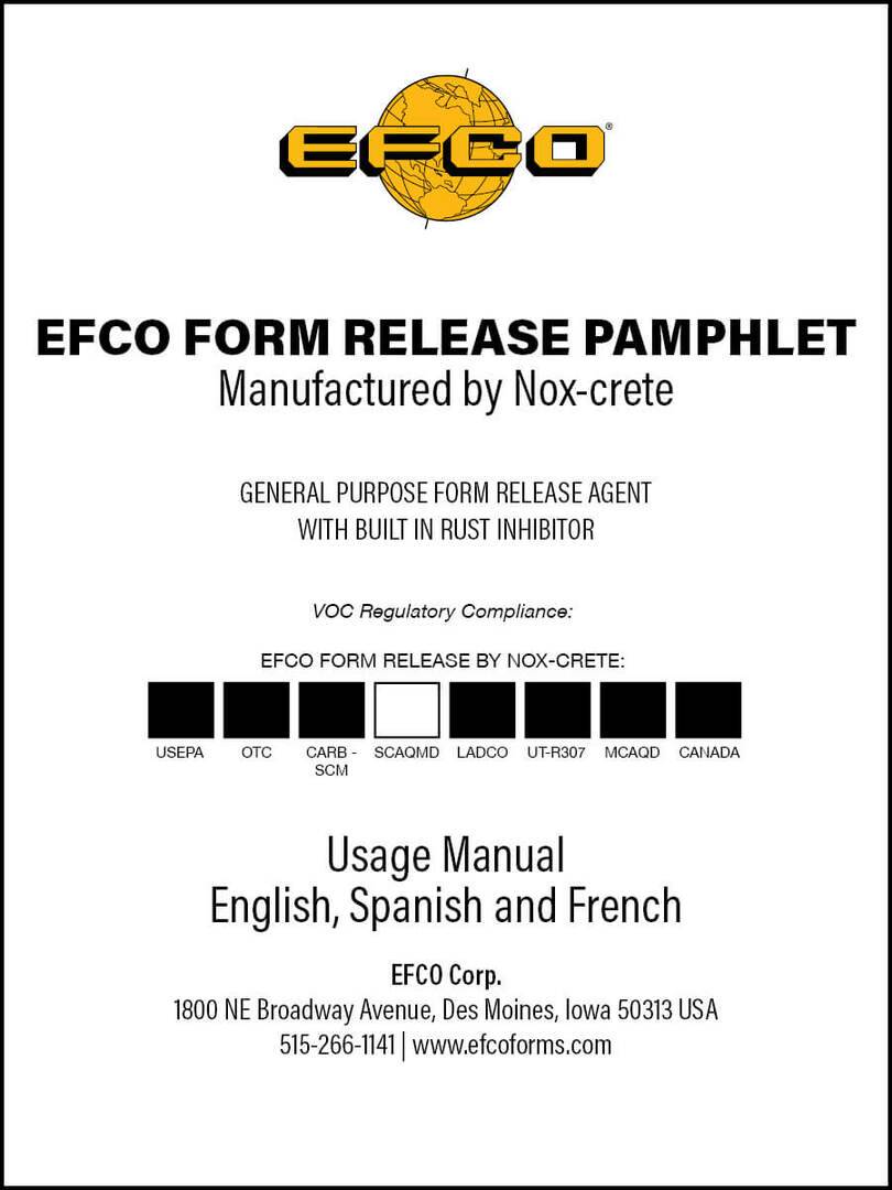 EFCO-Form-Release-Pamphlet | EFCO Forms