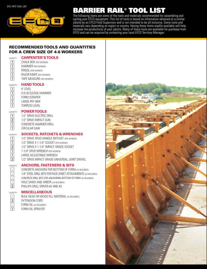 BARRIER RAIL | EFCO Forms