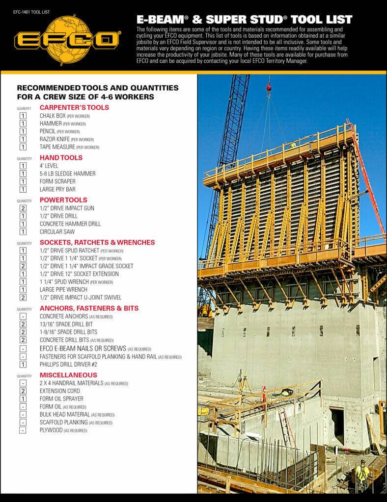 E-BEAM & SUPER STUD | EFCO Forms