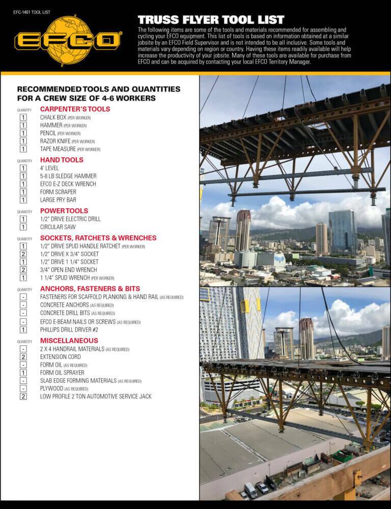 TRUSS FLYER | EFCO Forms