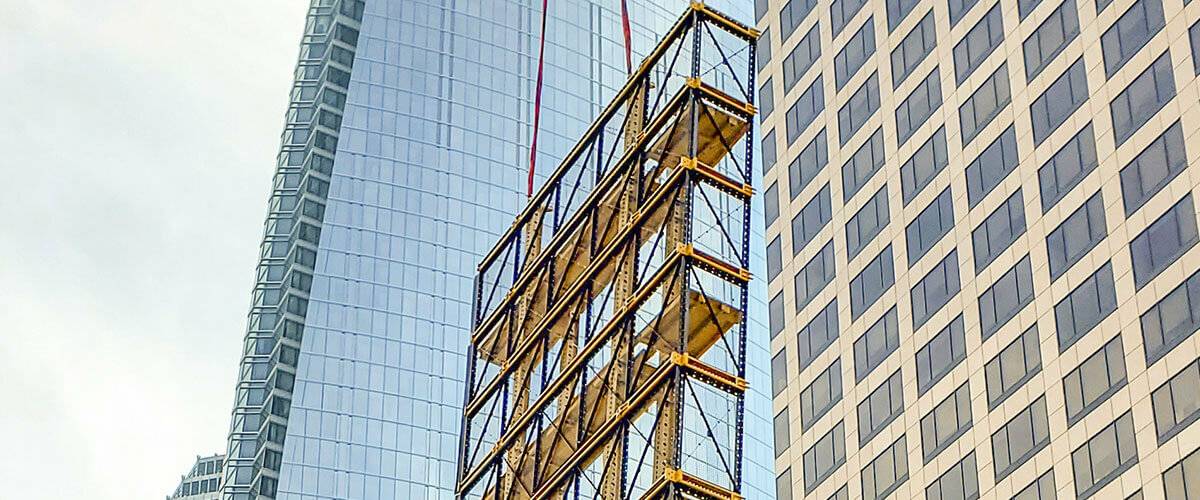 This multi-purpose leading edge fall protection system that surrounds ...