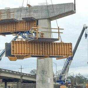 Four-Faced Battered Column Bridge Formwork