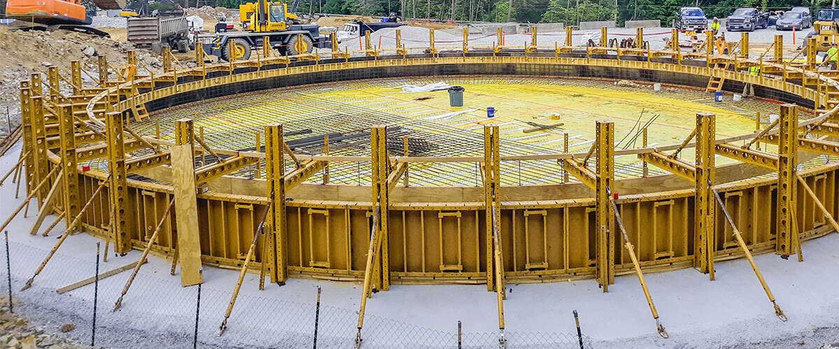 LNG Facility Tank Footing | Charlton, Massachusetts | EFCO Forms