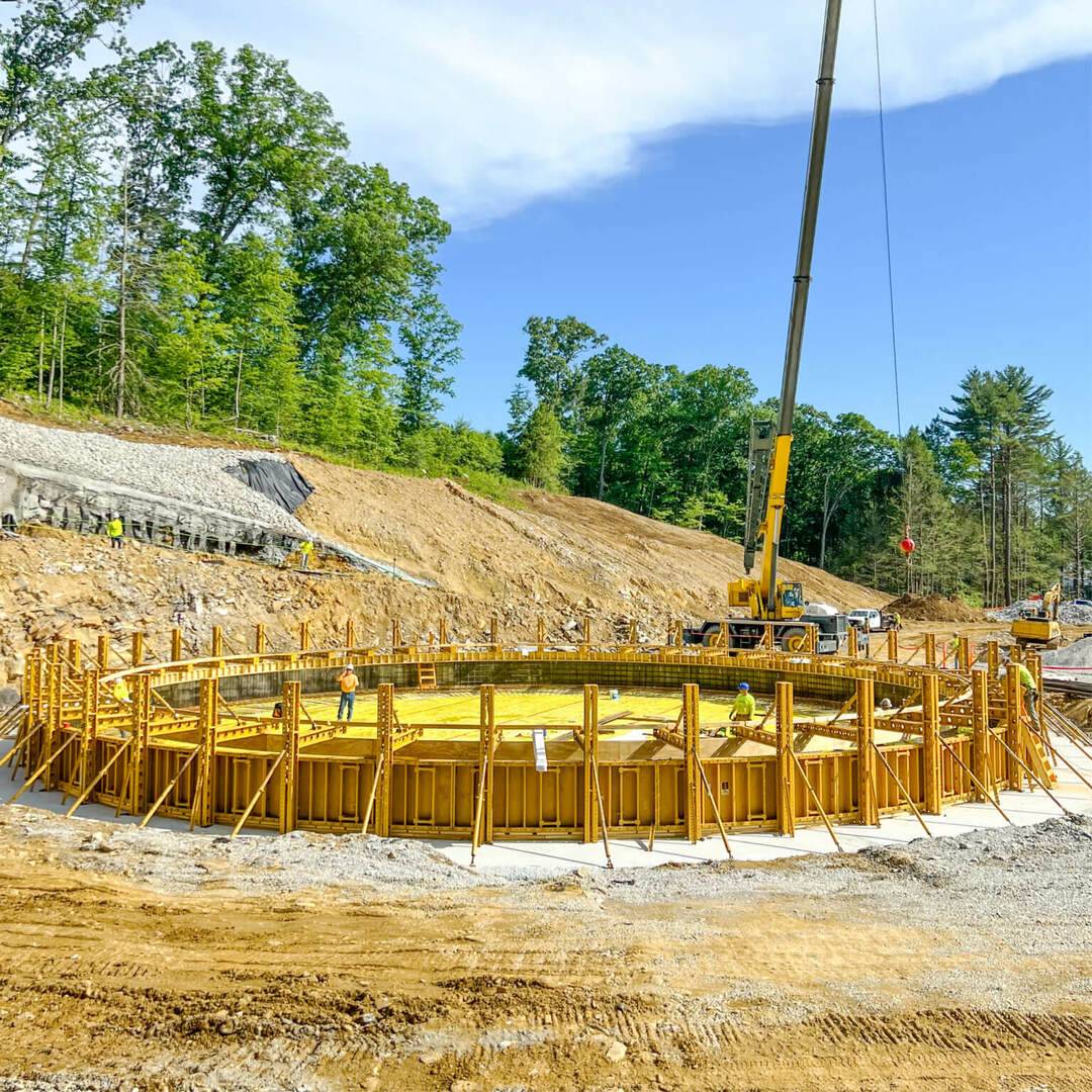 LNG Facility Tank Footing | Charlton, Massachusetts | EFCO Forms