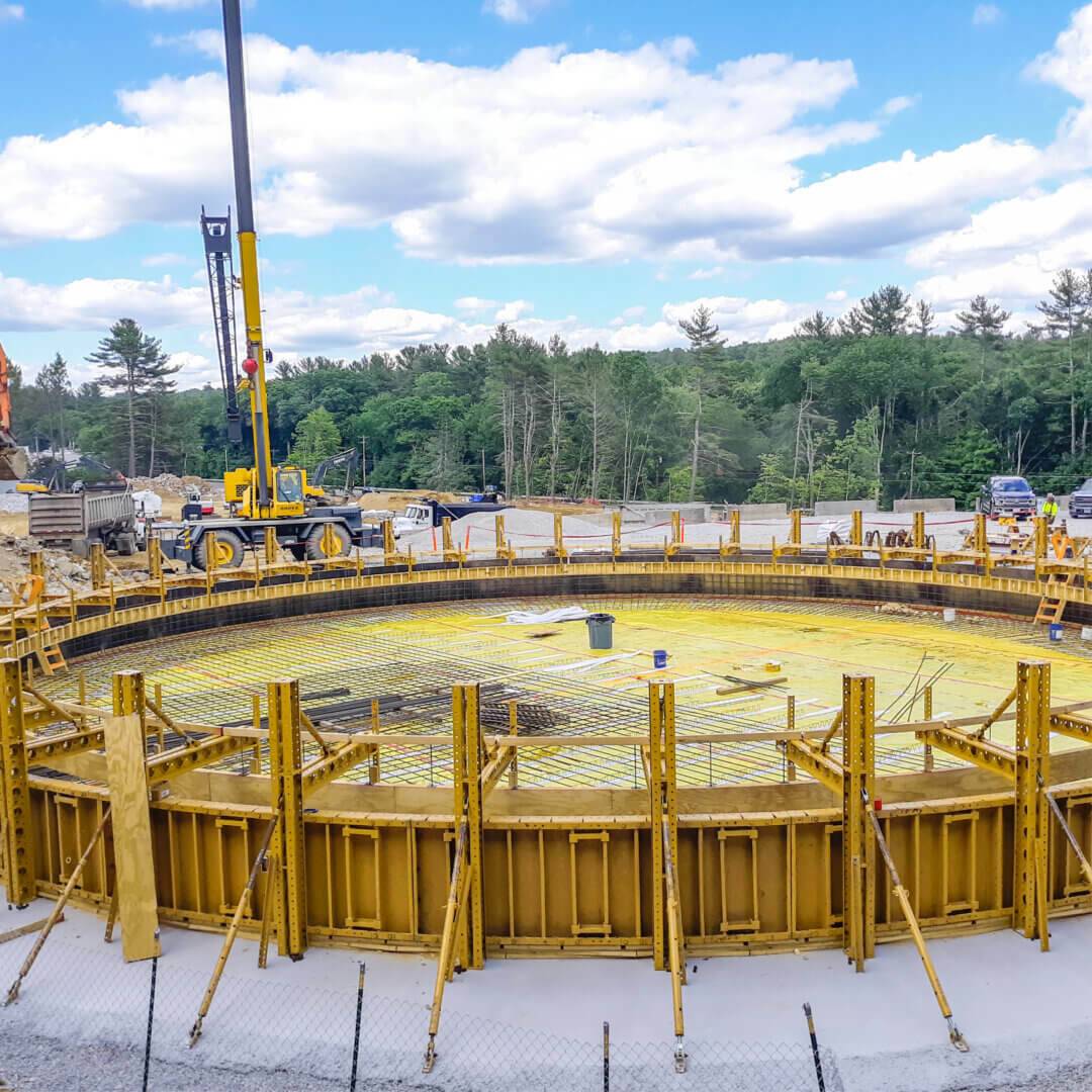 LNG Facility Tank Footing | Charlton, Massachusetts | EFCO Forms