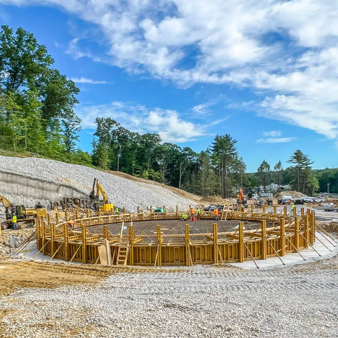 LNG Facility Tank Footing | Charlton, Massachusetts | EFCO Forms