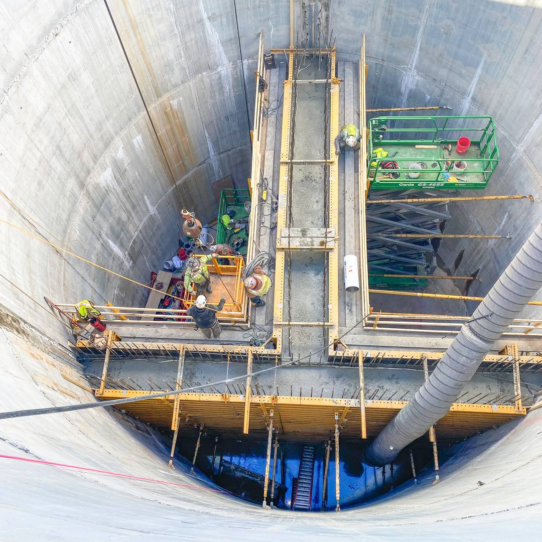 Circular Formwork Required for Concrete Shaft