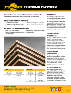 Phenolic-Plywood-Flyer-Image | EFCO Forms